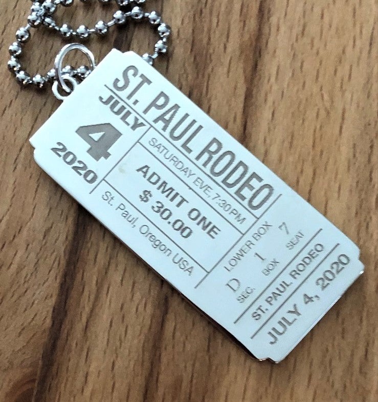 Necklace 2020 Ticket | St. Paul Rodeo Souvenirs