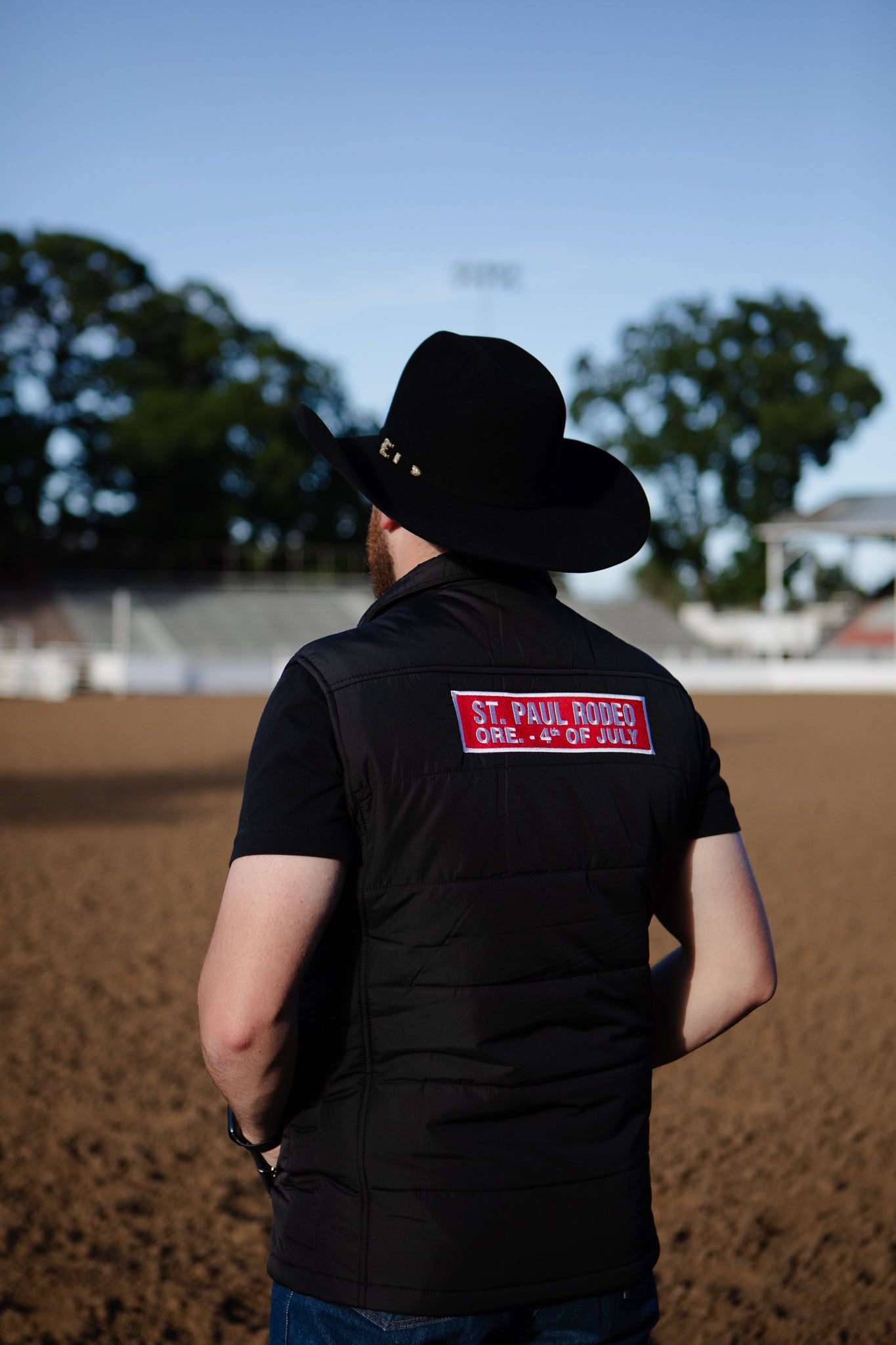 Black Puffer Vest | St. Paul Rodeo Souvenirs